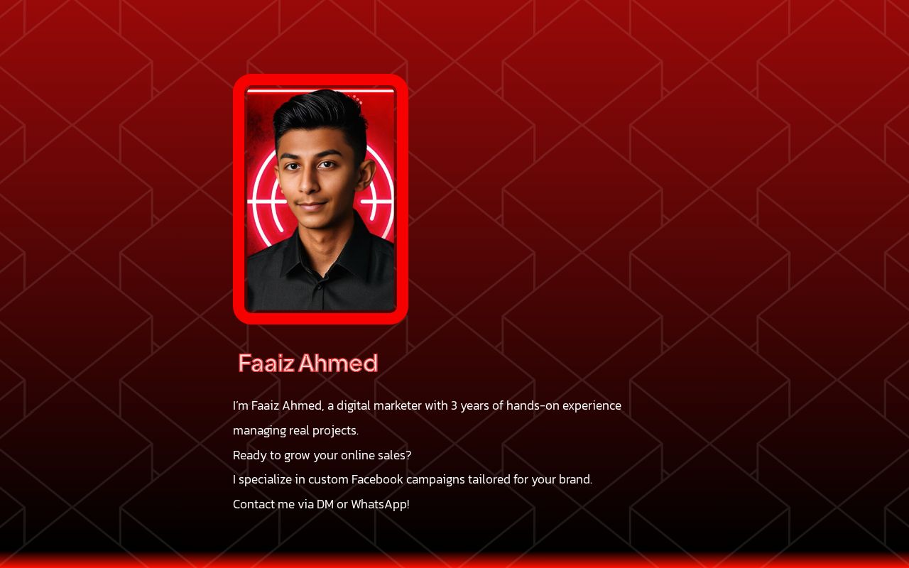 Faaiz Ahmed Portfolio